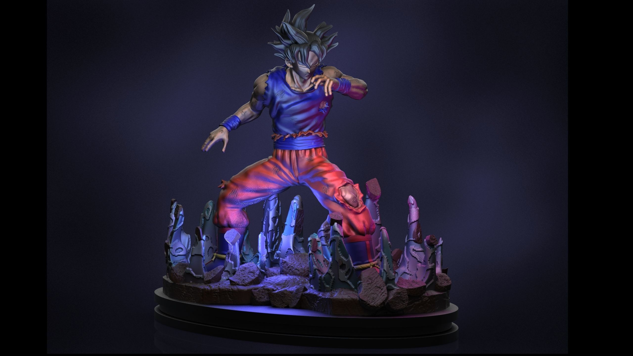 GOKU SINGS ULTRA INSTINCT 3D model 3D printable | CGTrader