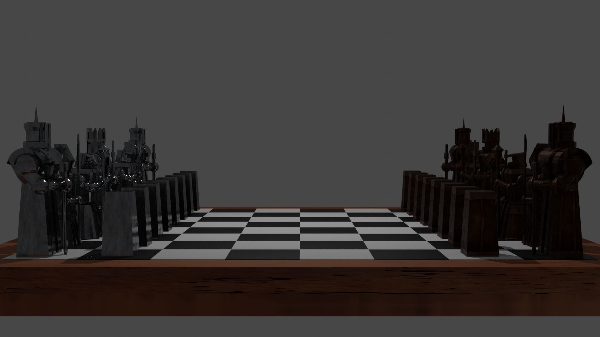 Chess set 3D model | CGTrader