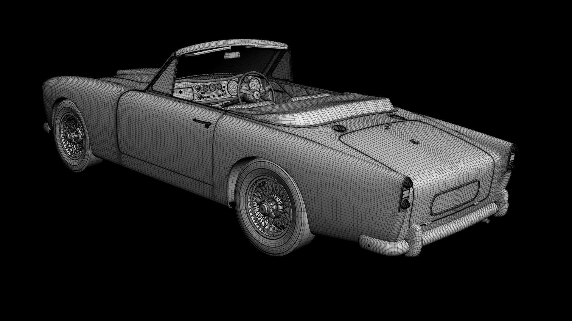 AC Greyhound Drophead 3D model | CGTrader