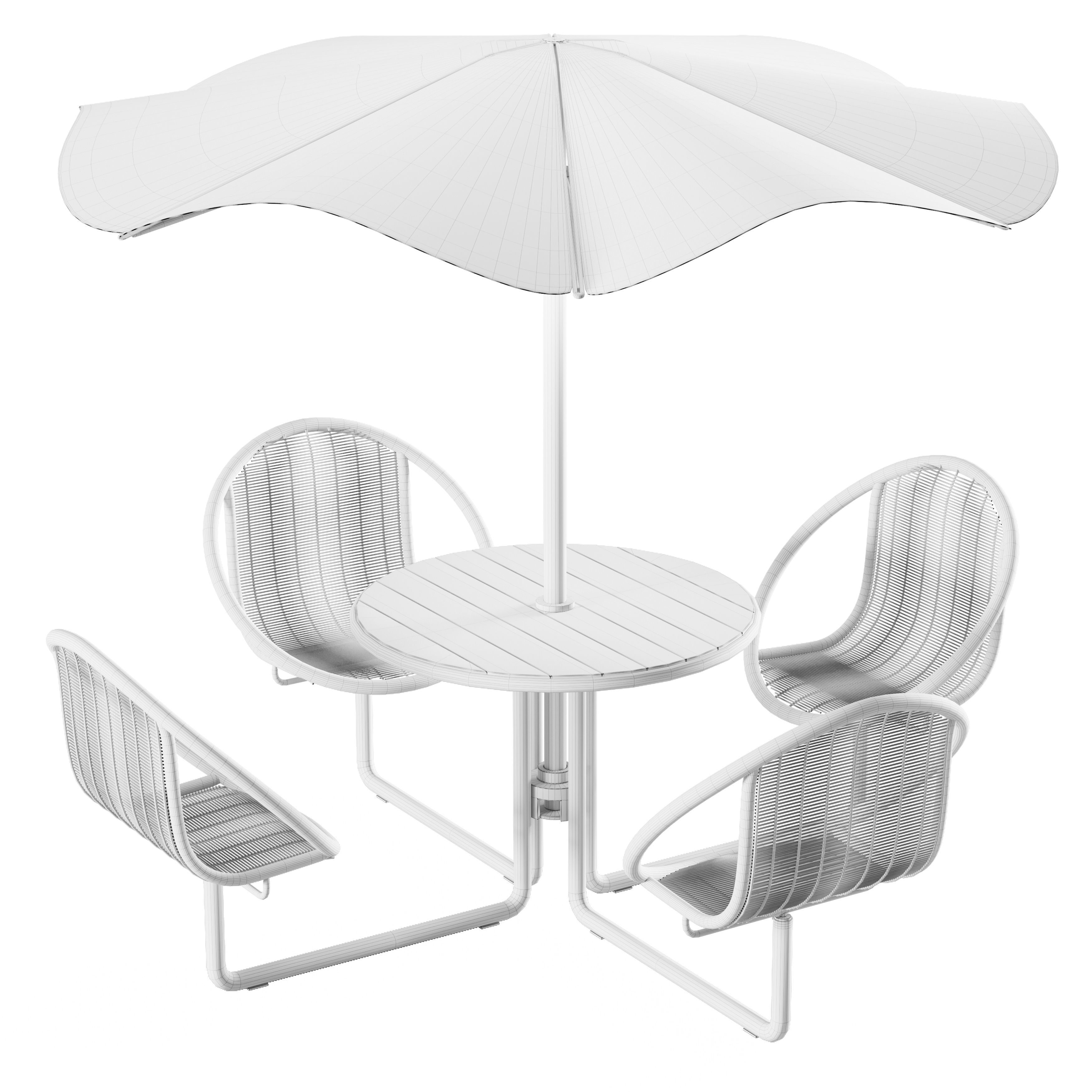 Carousel Picnic Table 3D model | CGTrader