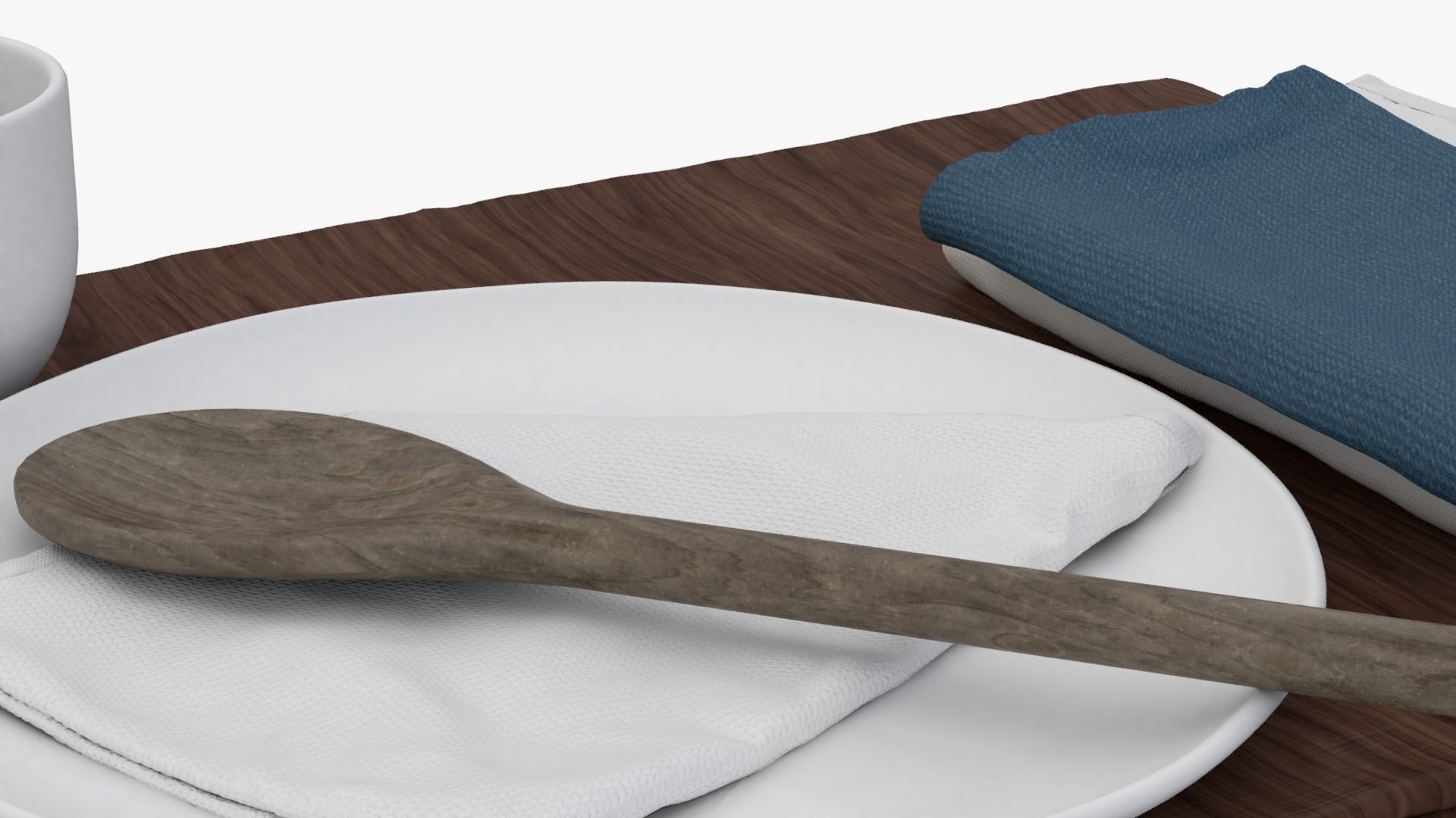 3D model 4K Textures Plates and with Napkin VR / AR / low-poly | CGTrader