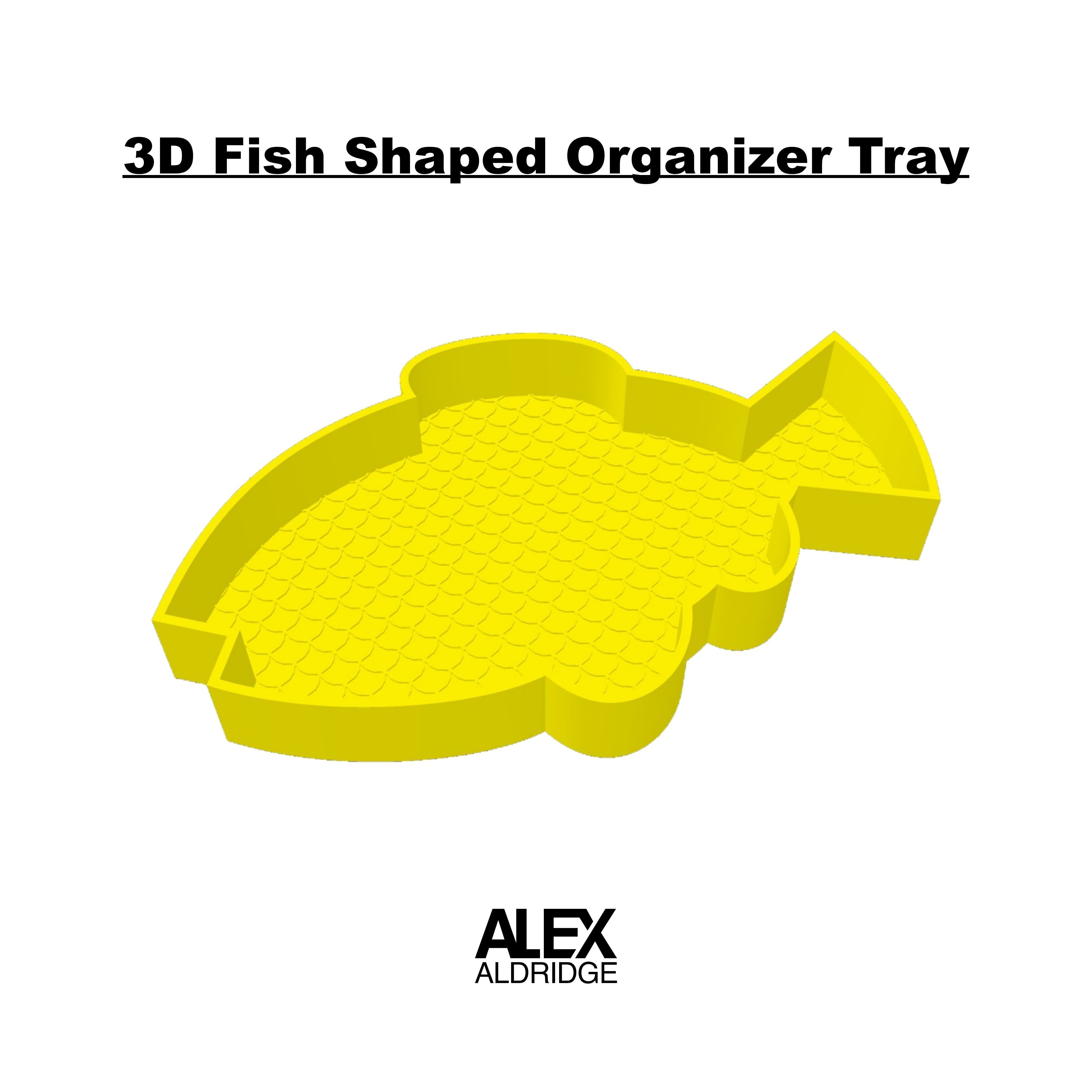 3D Fish Shaped Organizer Tray 3D model 3D printable | CGTrader