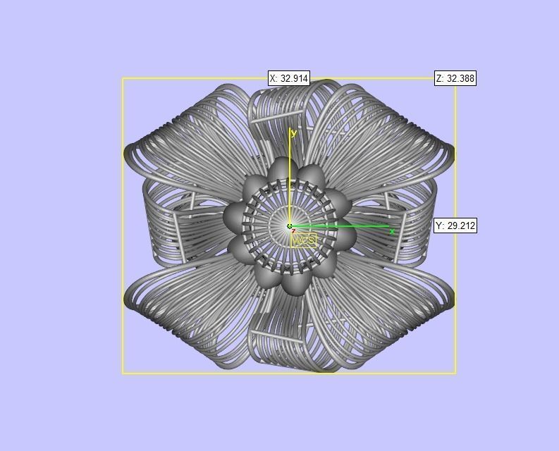 bending curves filigree 3D model 3D printable | CGTrader