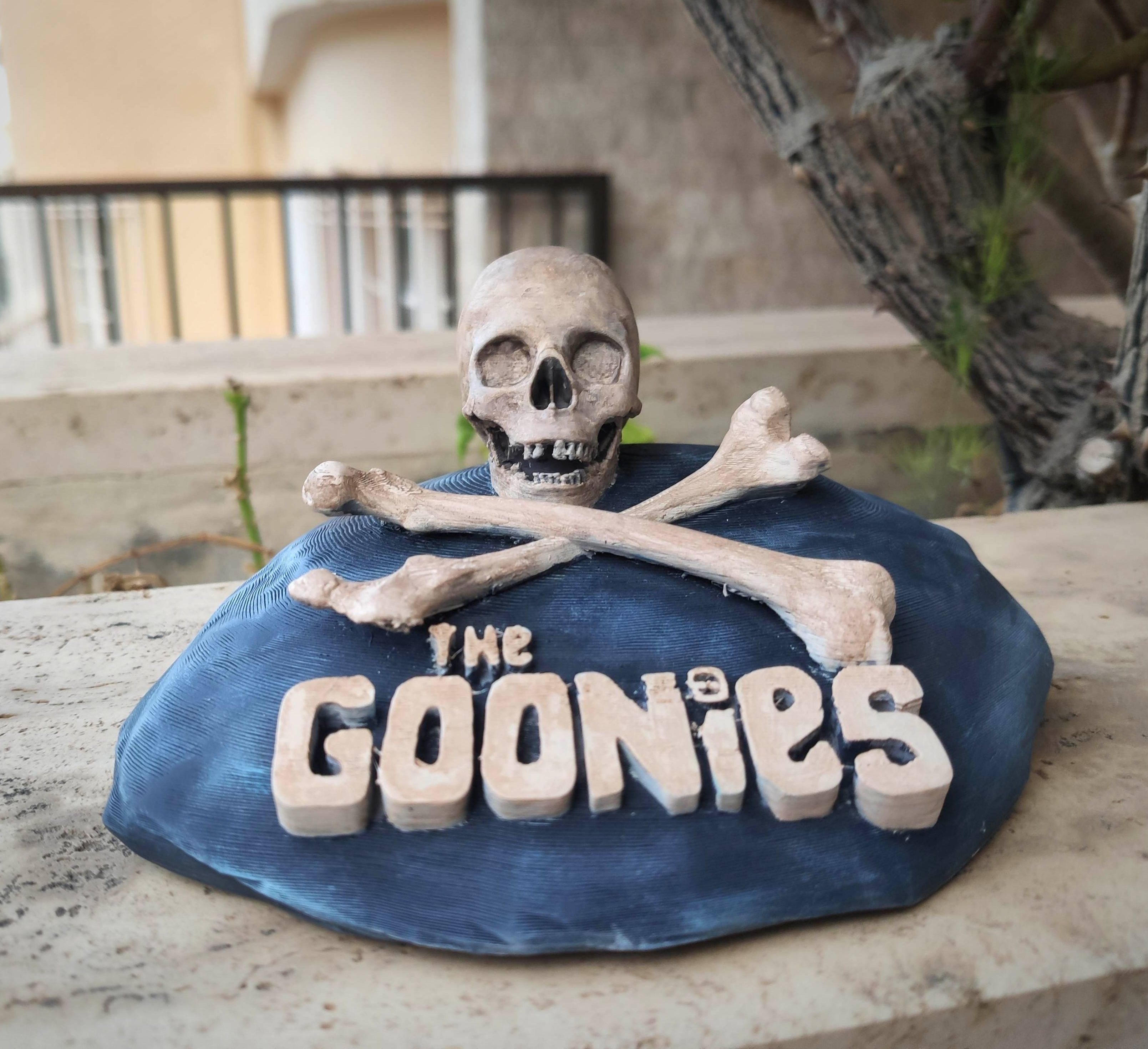 goonies skull logo bones 3D model 3D printable | CGTrader