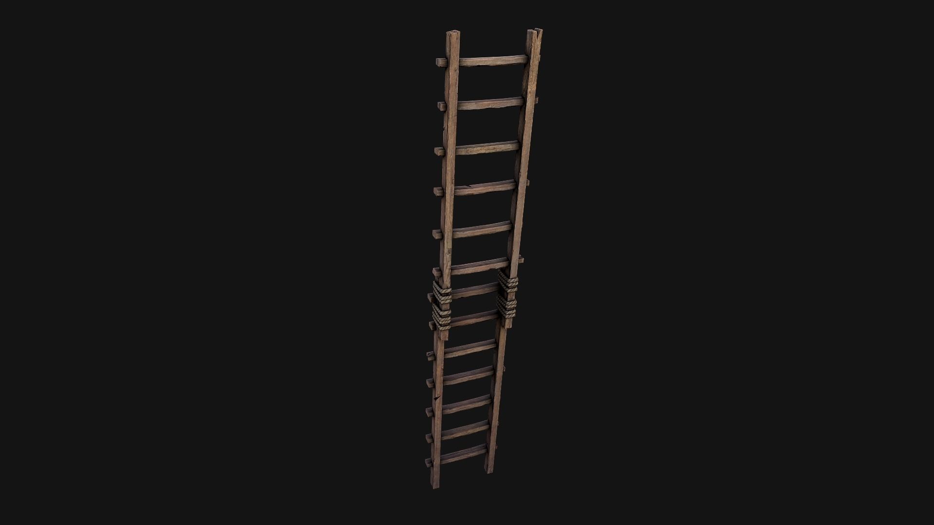3D model Ladder wooden VR / AR / low-poly | CGTrader