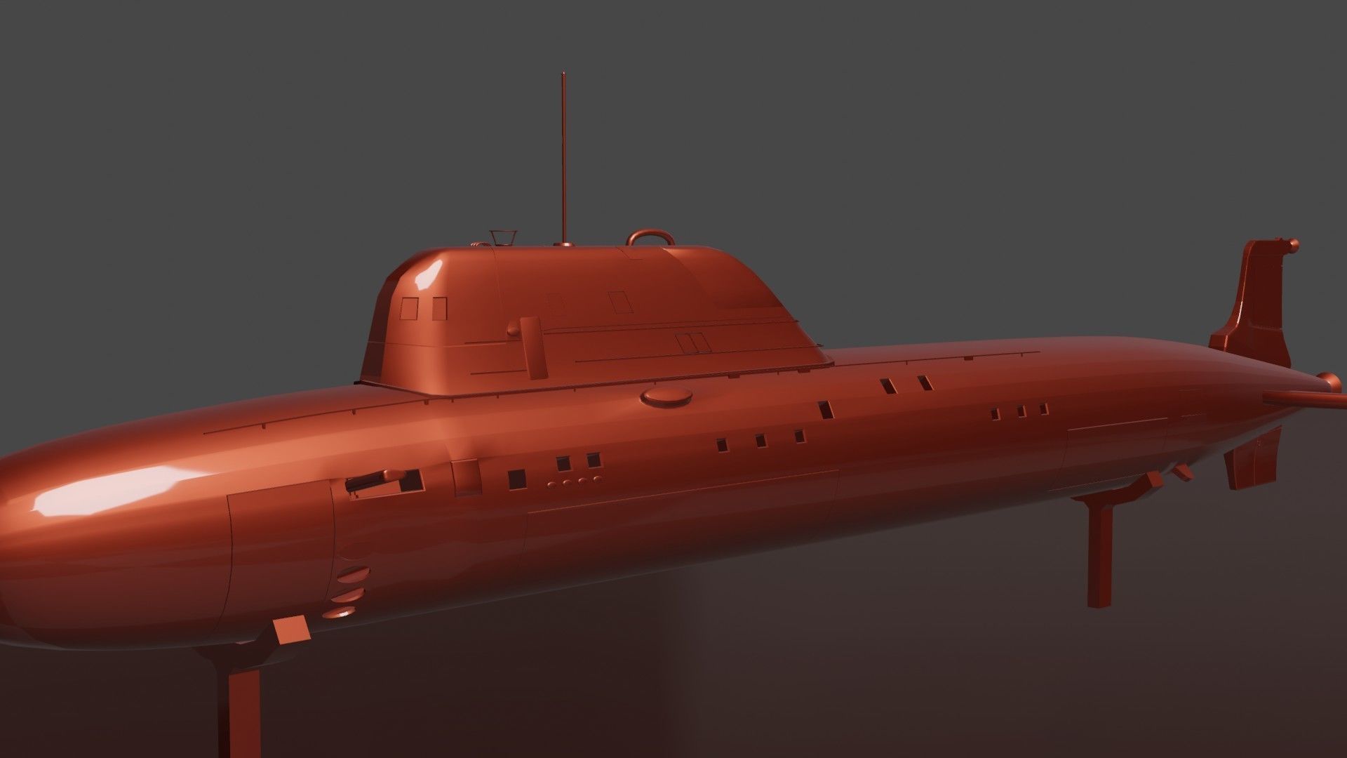 Submarine 3D model | CGTrader