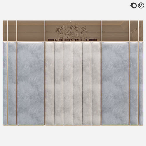 Soft wall panel 3D model | CGTrader