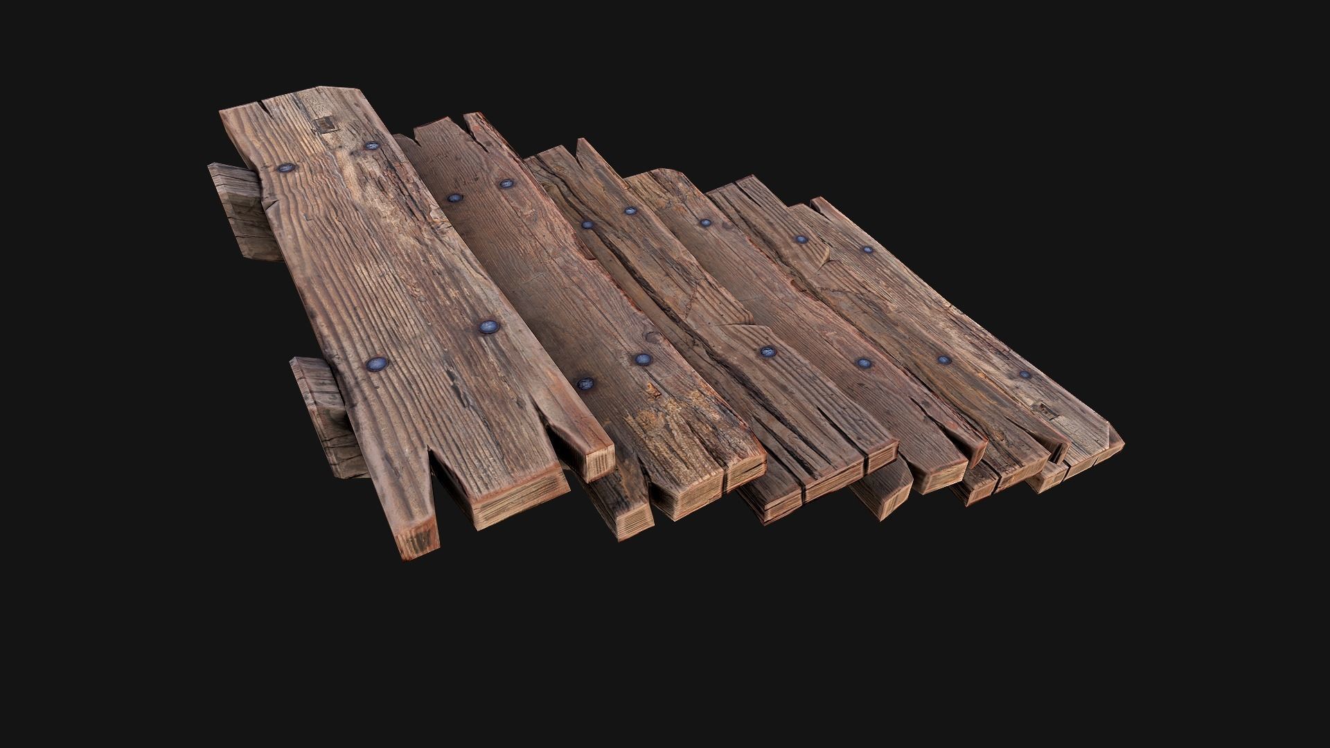 3D model Medieval Wooden Stairs threshold VR / AR / low-poly | CGTrader