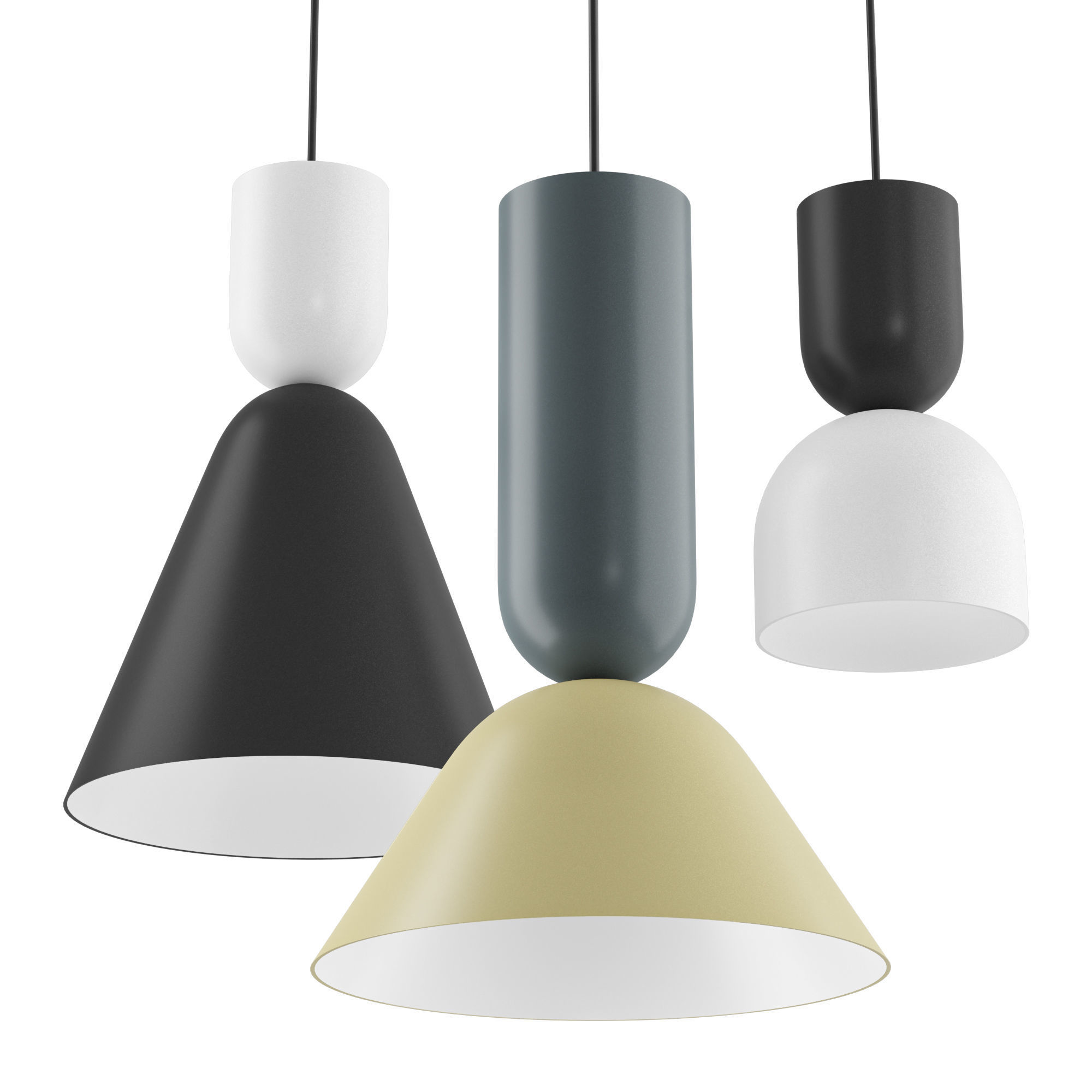 ZOE DUO Intra lighting - Hanging lamp 3D model | CGTrader