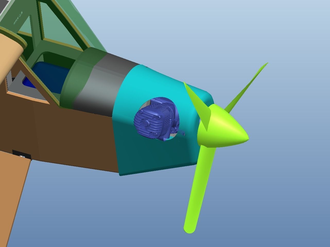 RC fixed-wing model aircraft 3D model | CGTrader