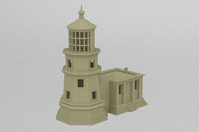 Lighthouse 3D model 3D printable | CGTrader