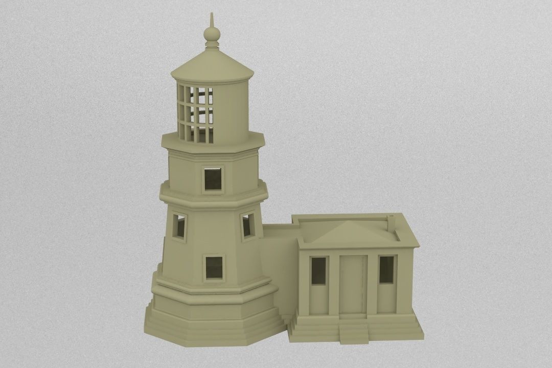 Lighthouse 3D model 3D printable | CGTrader