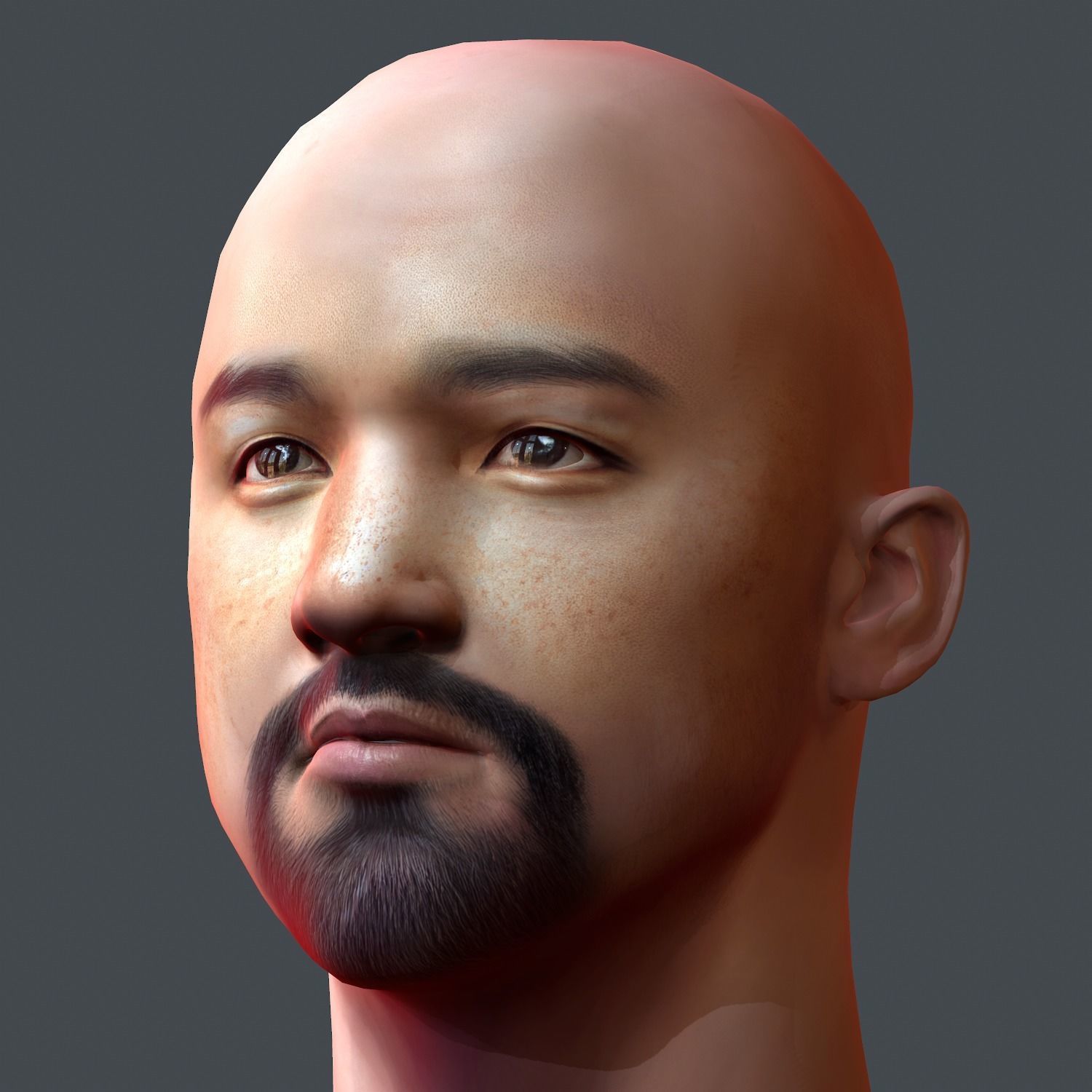 3D model Male head Asian male head PBR Realistic Perfect Head Low-poly VR / AR / low-poly | CGTrader