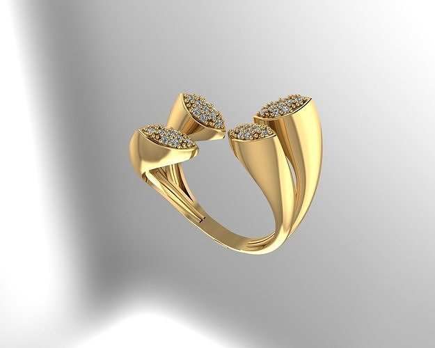 Ring Gold 3D model 3D printable | CGTrader