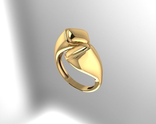 Ring Gold 3D model 3D printable | CGTrader