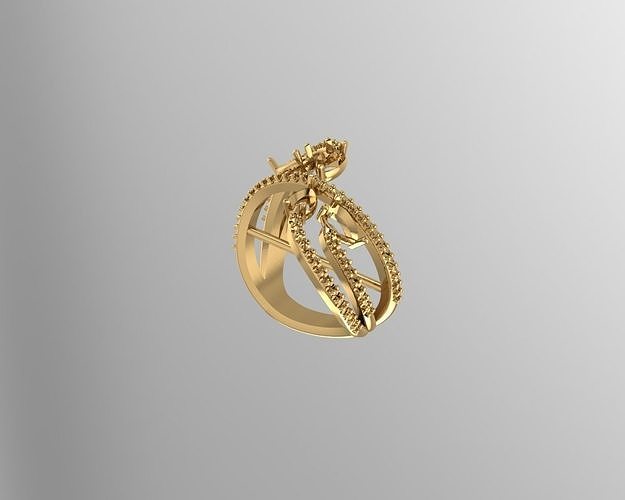 Ring Gold 3D model 3D printable | CGTrader
