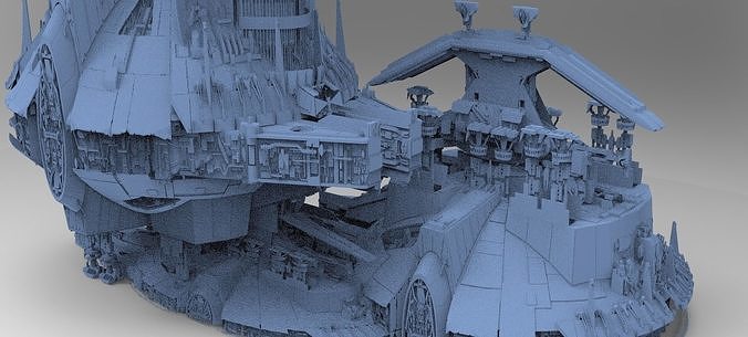 Jupiter Ruin launcher base Tower Master towers kit bash 3D model | CGTrader