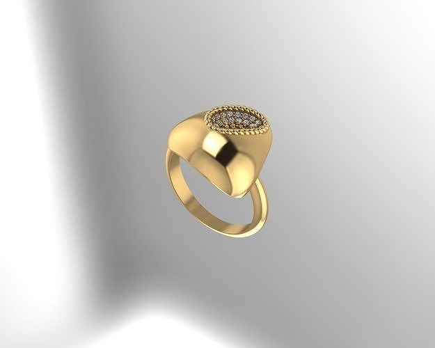 Ring Gold 3D model 3D printable | CGTrader