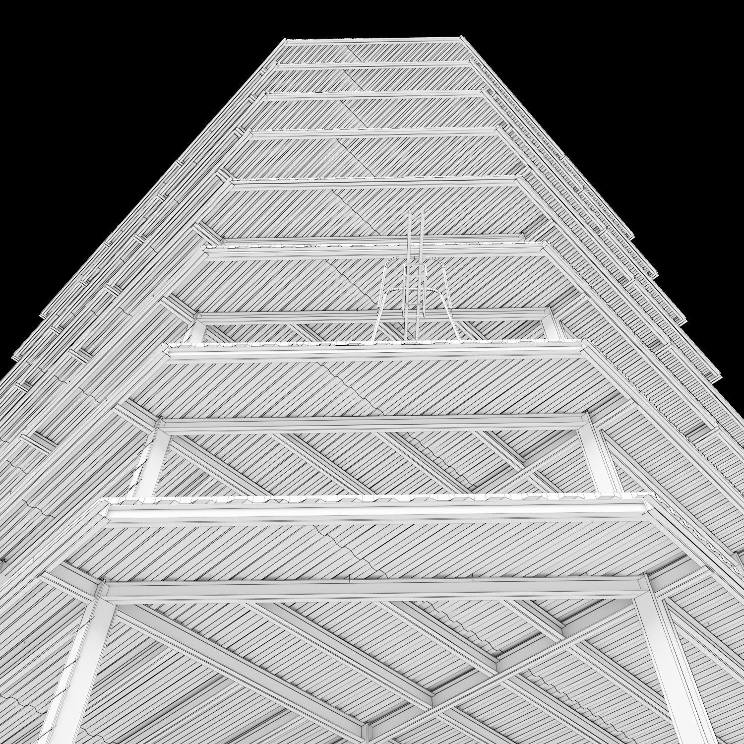 3D model Steel Frame Building VR / AR / low-poly | CGTrader