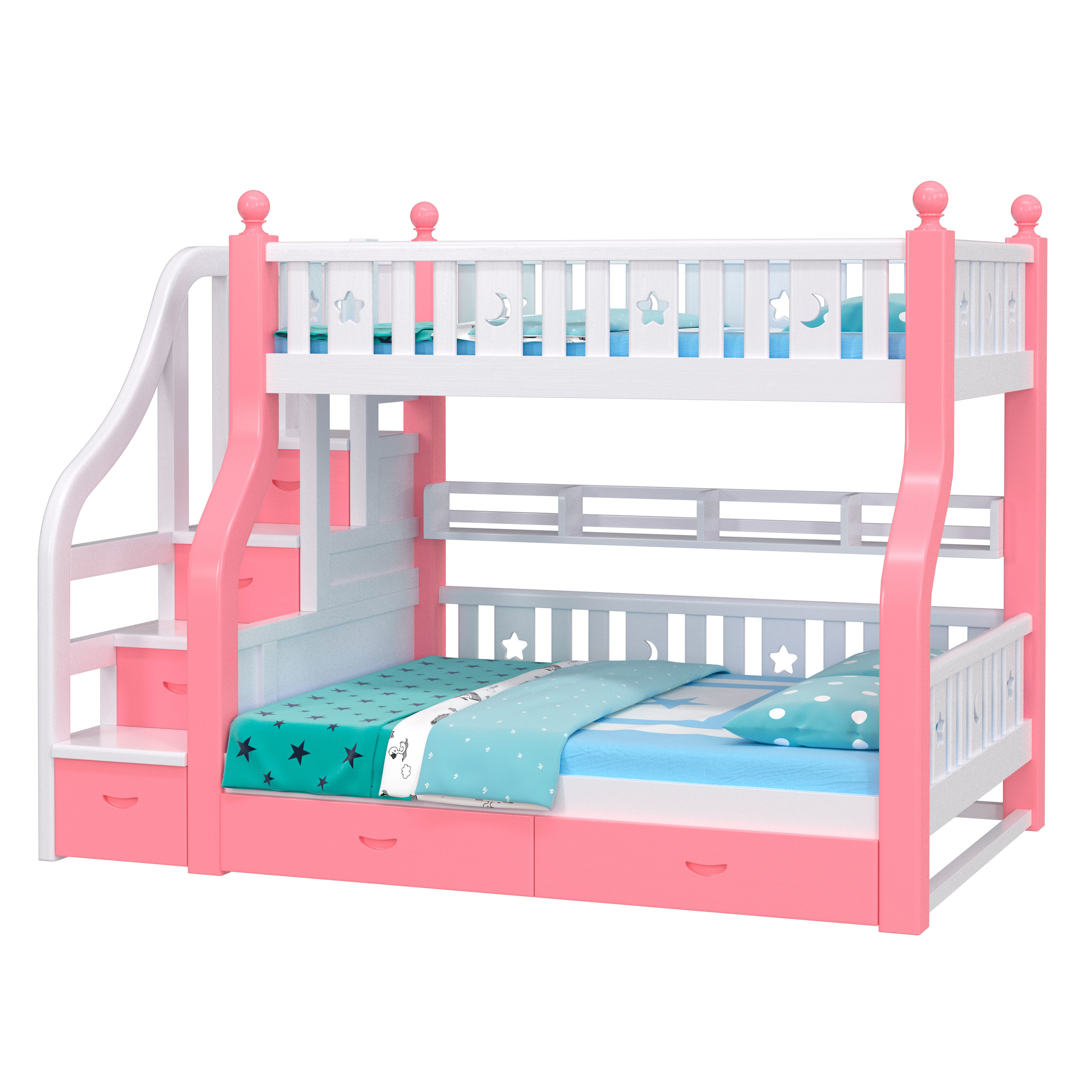 Modern wooden baby cots 3D model | CGTrader