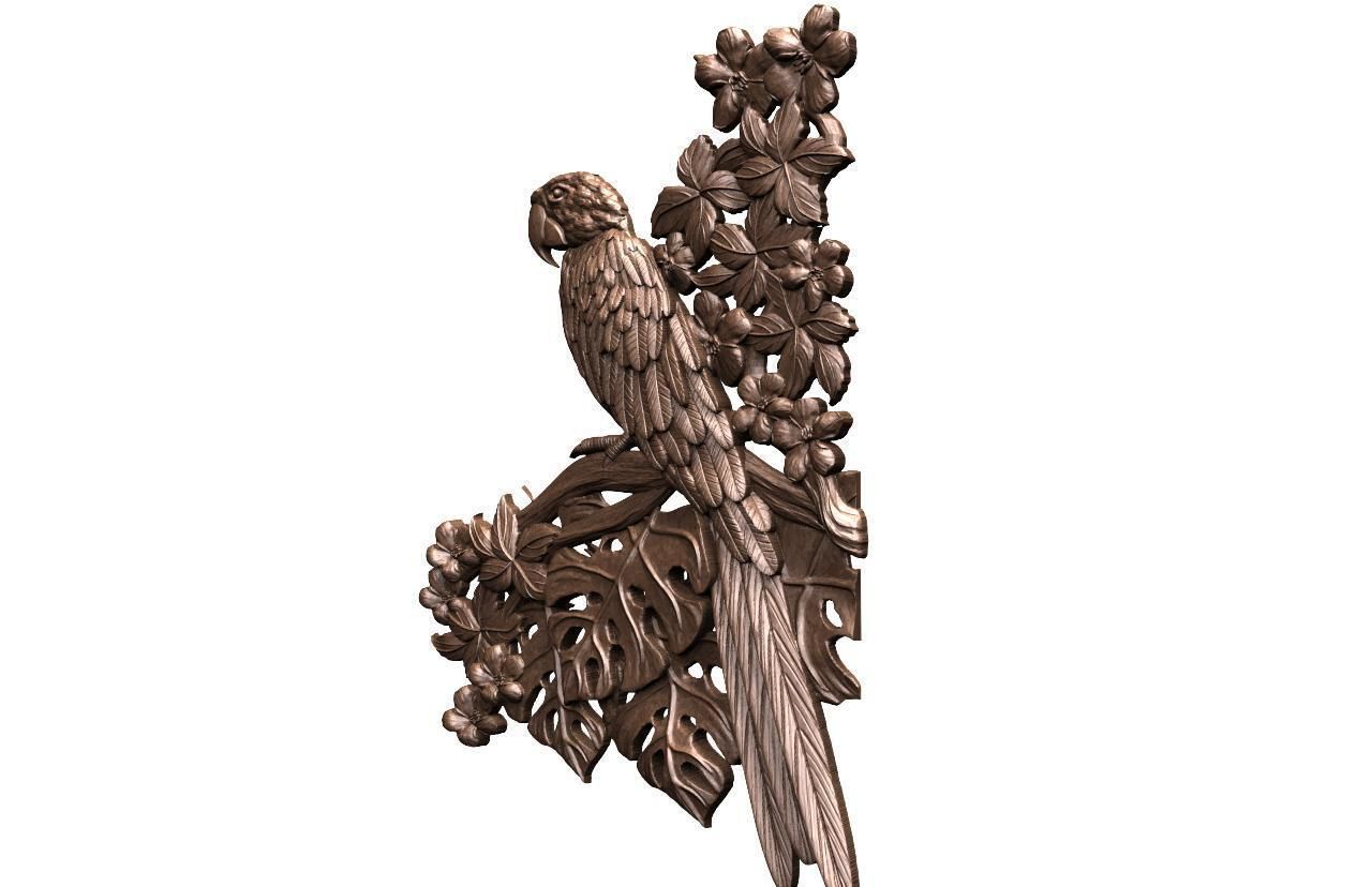 Macaw CNC 3D model 3D printable | CGTrader