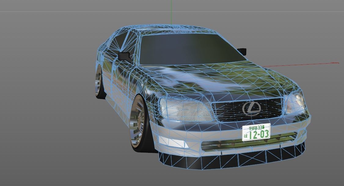 Lexus LS400 free 3D model | CGTrader