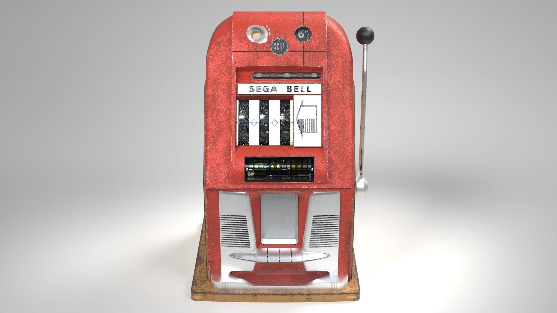 3D model Vintage Slot Fruit Machine VR / AR / low-poly | CGTrader