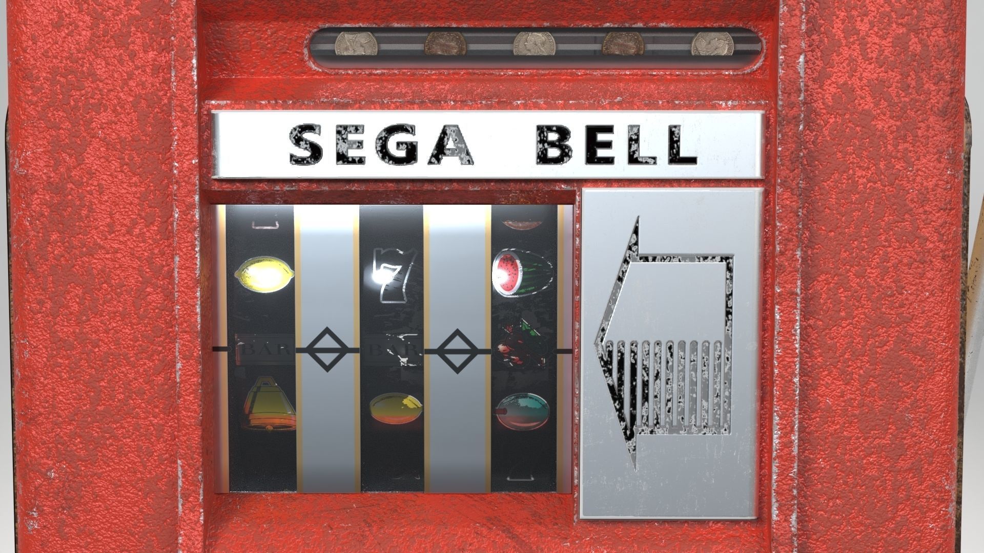 3D model Vintage Slot Fruit Machine VR / AR / low-poly | CGTrader