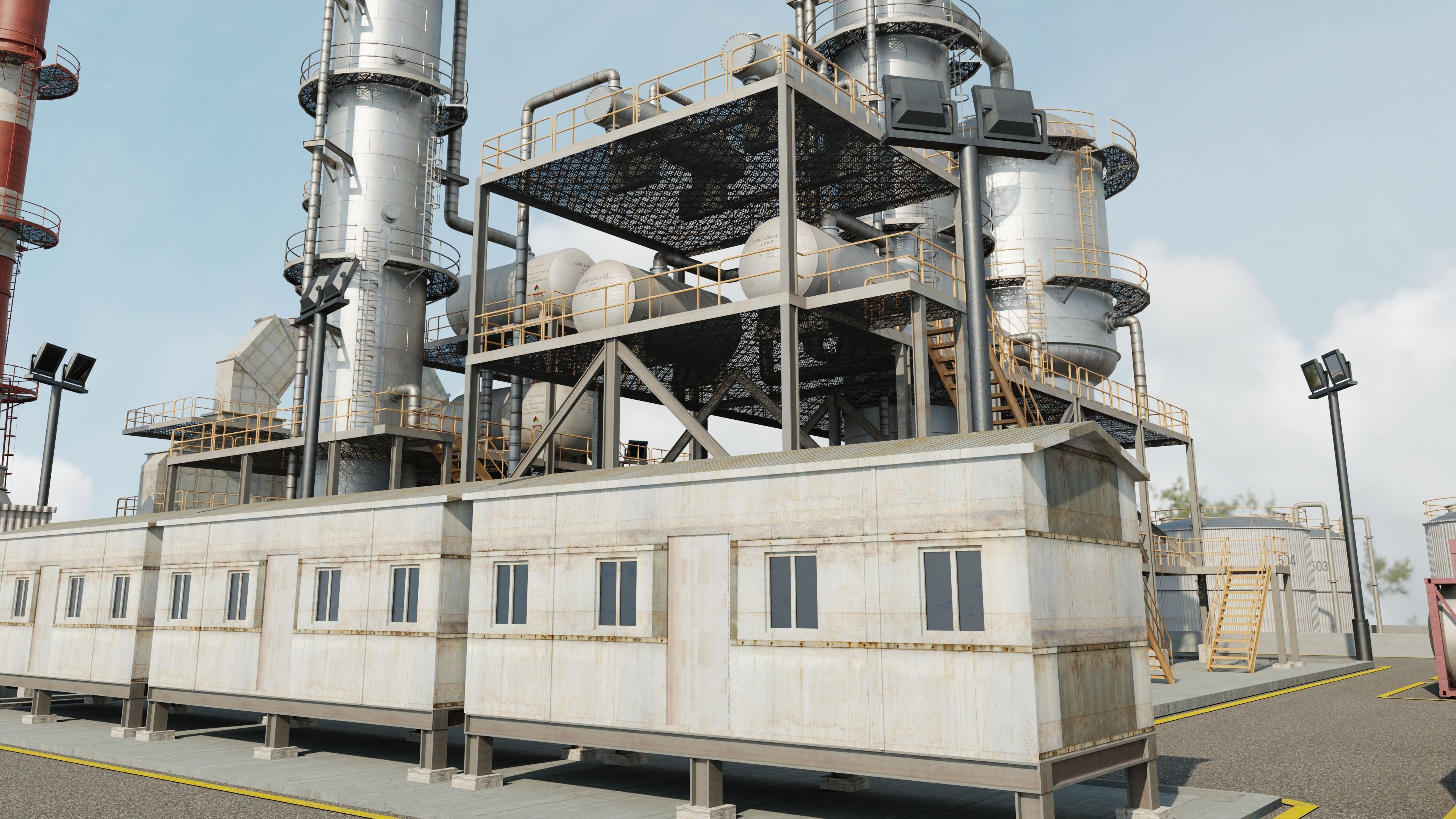 Refinery Unit Scene 3D model | CGTrader