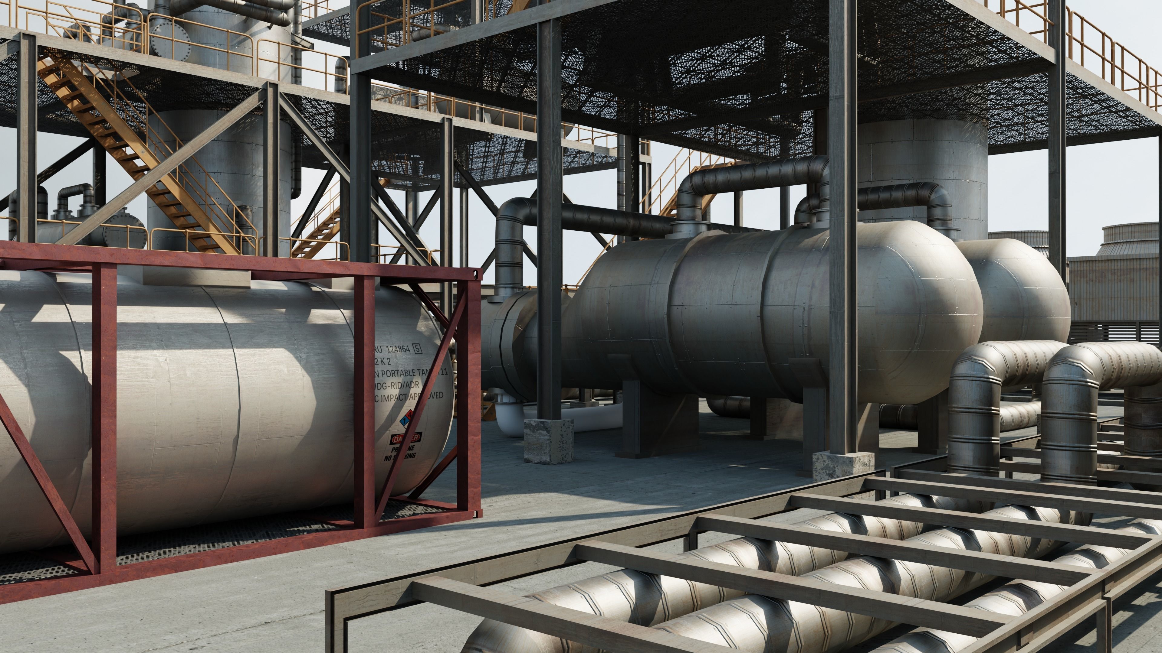 Refinery Unit Scene 3D model | CGTrader