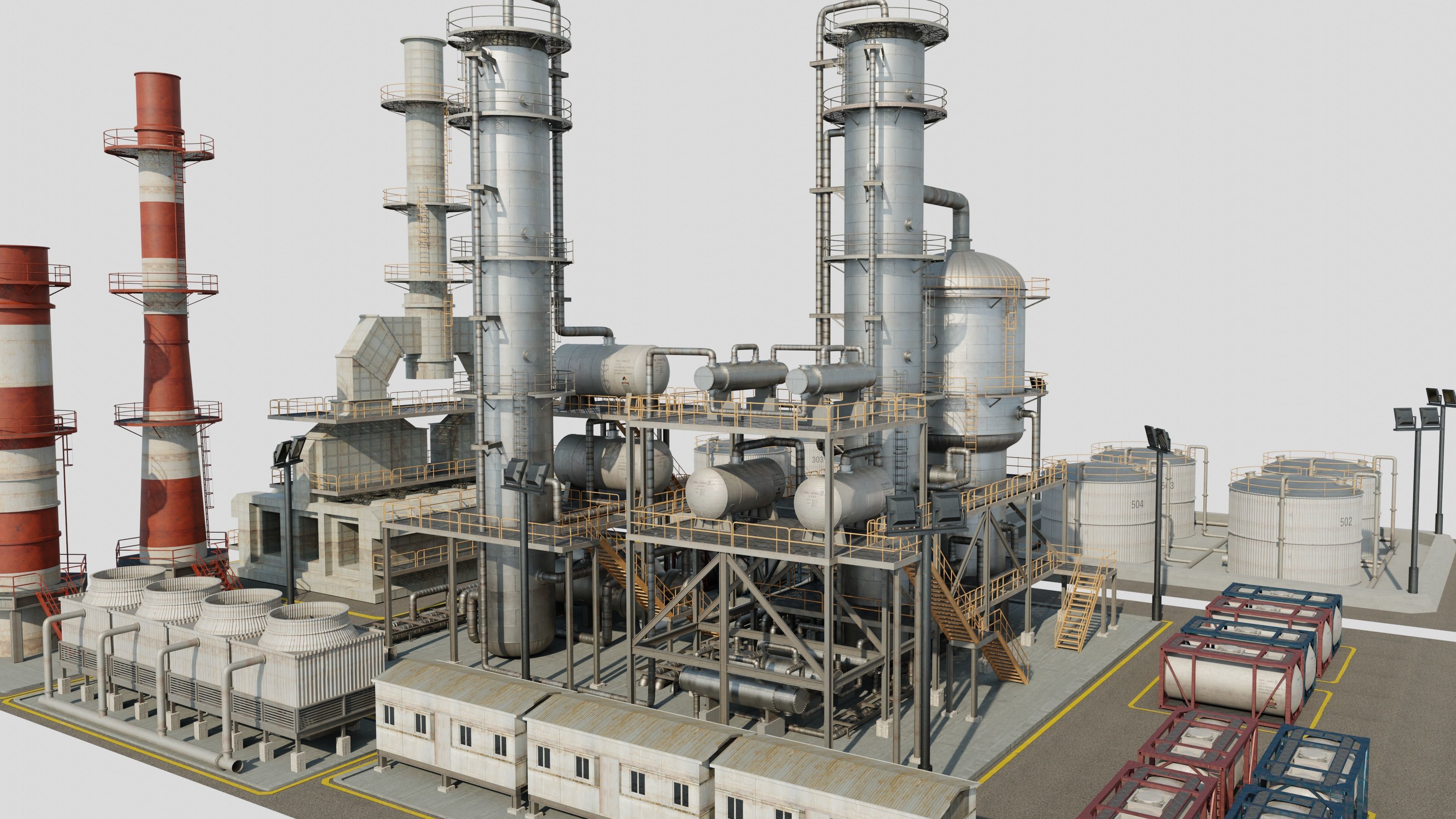 Refinery Unit Scene 3D model | CGTrader