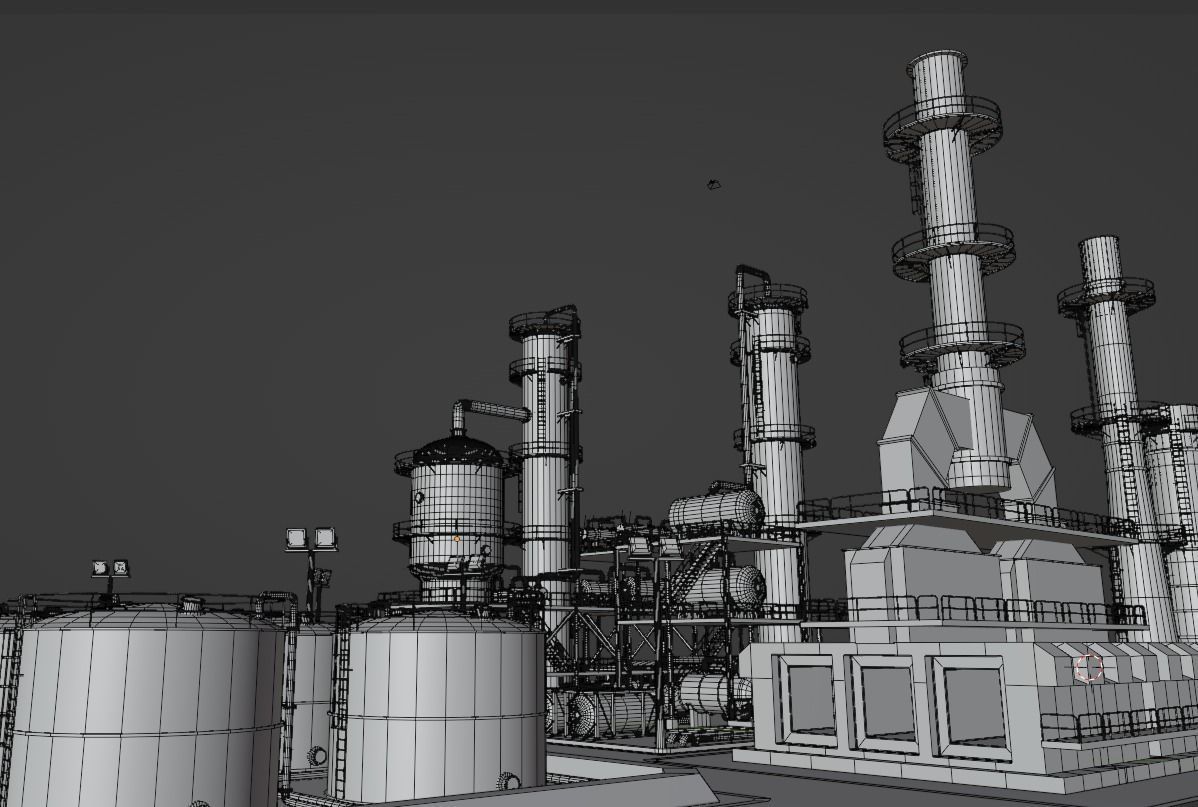 Refinery Unit Scene 3D model | CGTrader