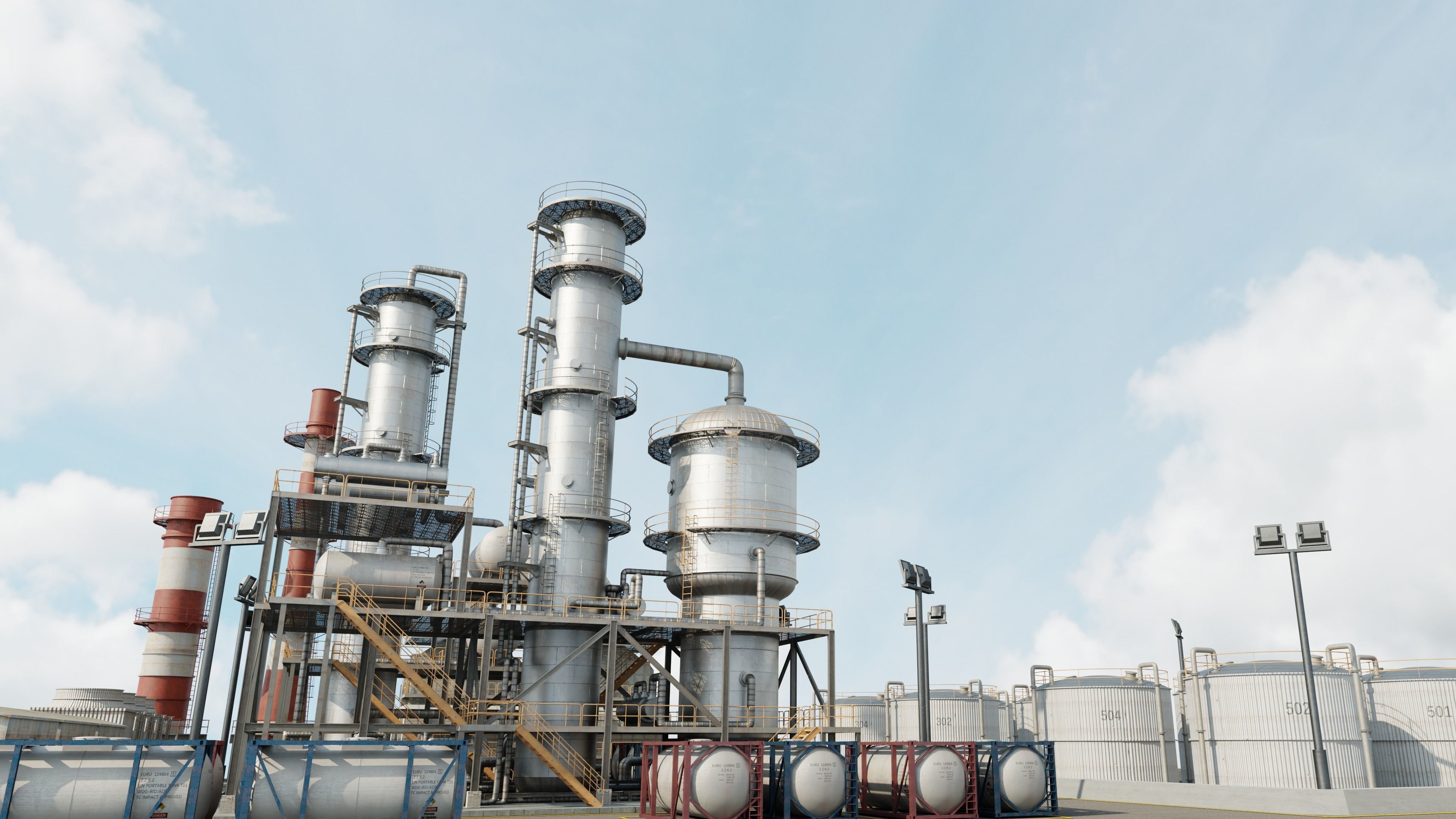Refinery Unit Scene 3D model | CGTrader