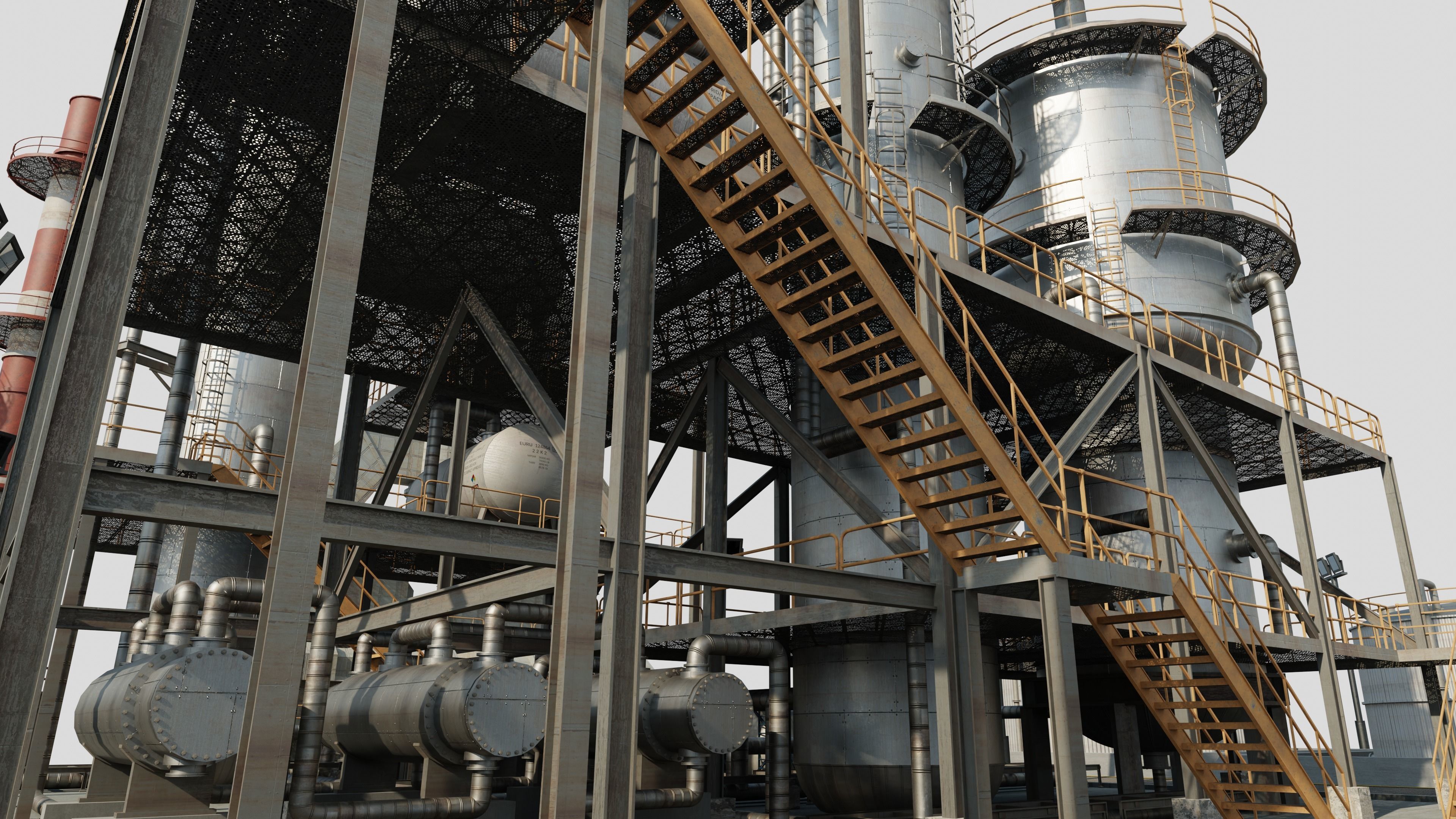 Refinery Unit Scene 3D model | CGTrader
