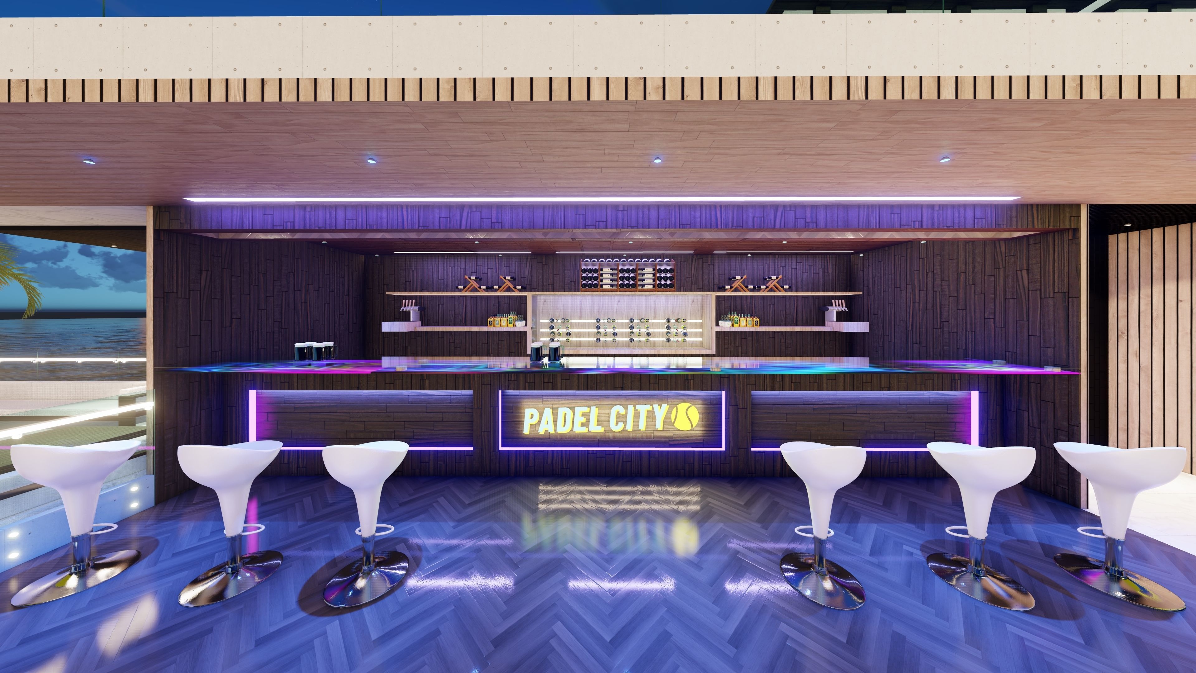 3D model Padel Court VR / AR / low-poly | CGTrader