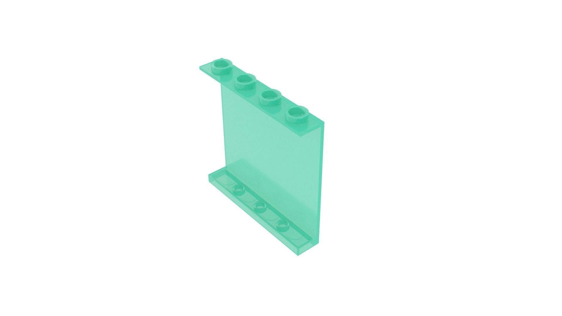 Transparent Turquoise Lego Windows Panels 3D model | CGTrader