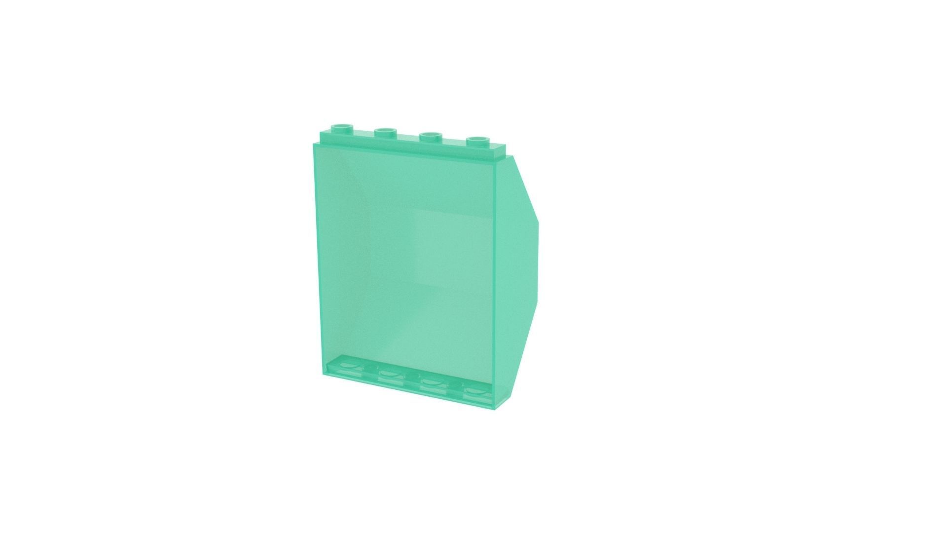 Transparent Turquoise Lego Windows Panels 3D model | CGTrader