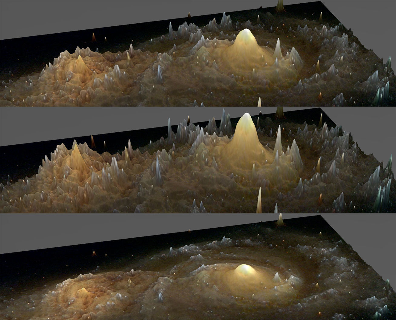 NGC 2207 X IC2163 SKY OBJECT 3D SOFTWARE ANALYSIS 3D model 3D printable ...