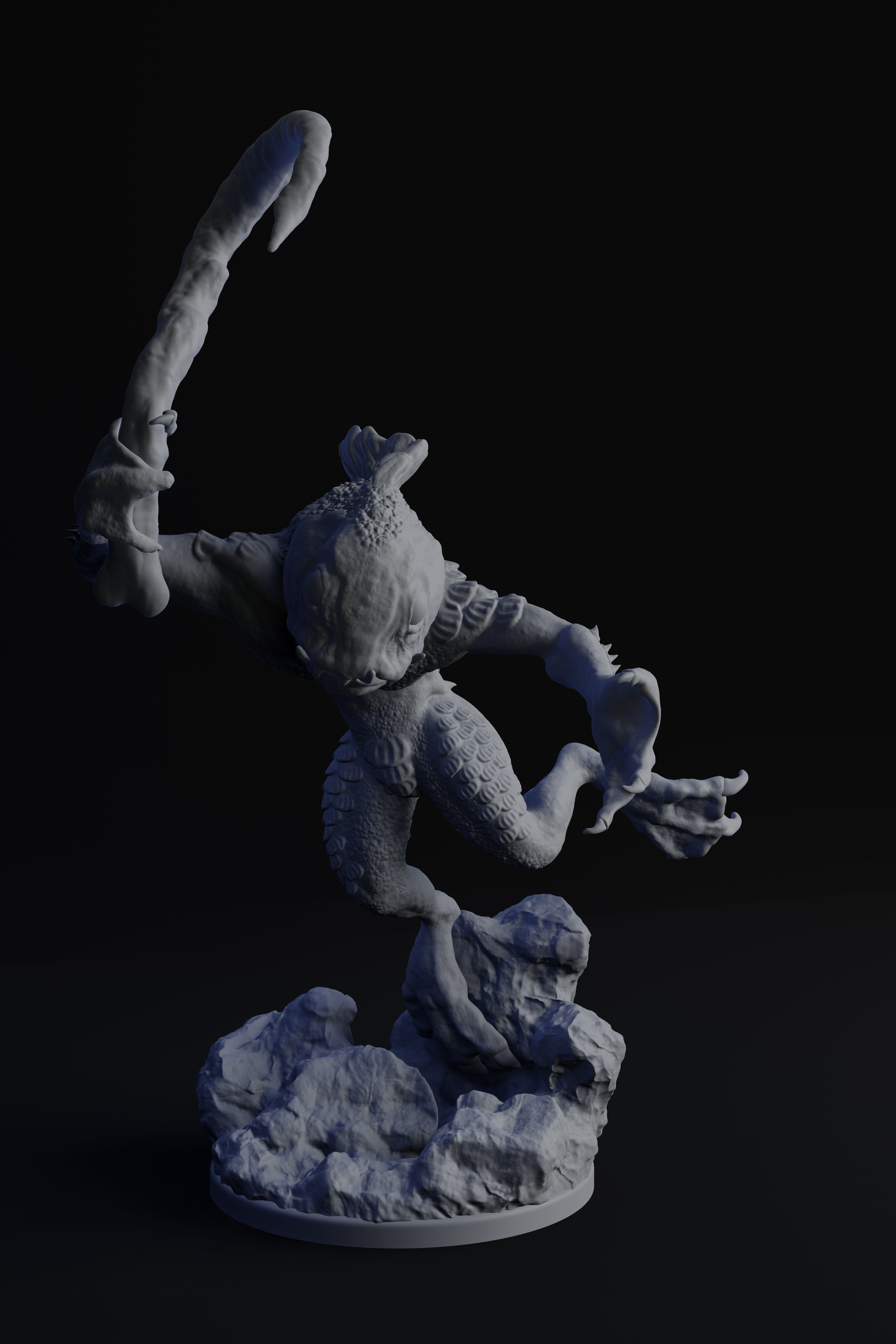 Kuo Toa Merfolk group of 3 3d printable models 3D model 3D printable ...