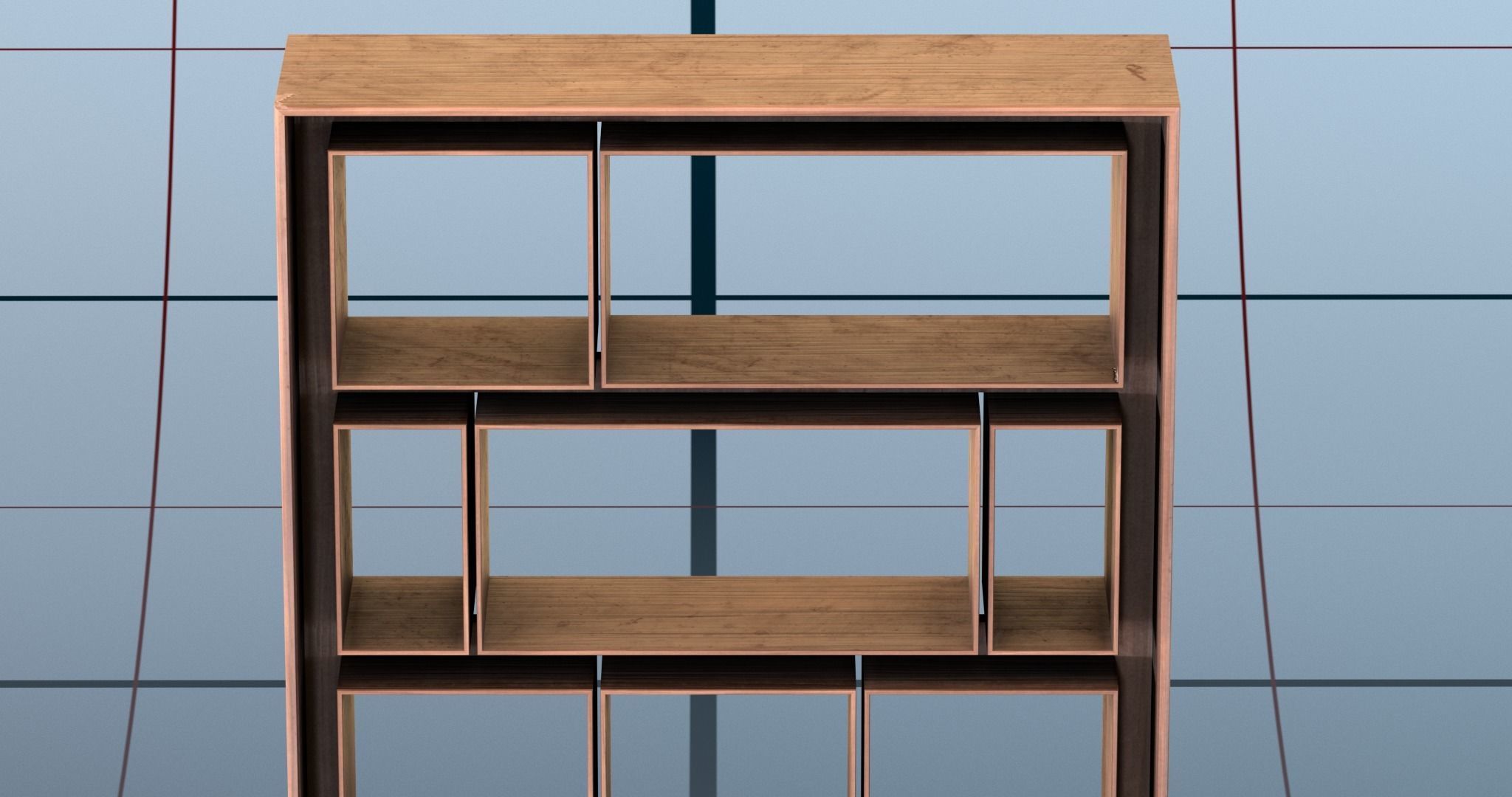 Bookshelf PBR bookcase 3D model | CGTrader