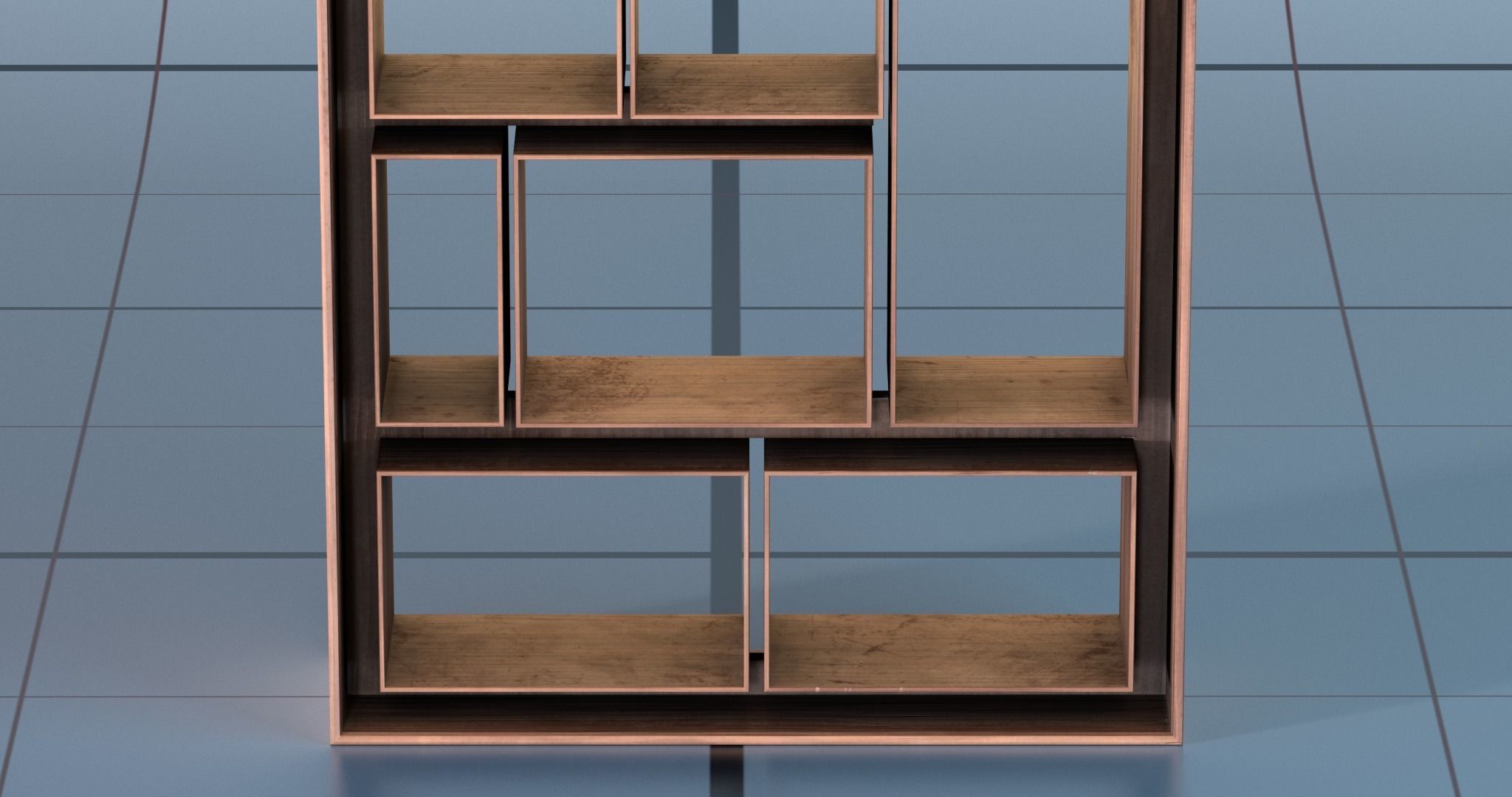 Bookshelf PBR bookcase 3D model | CGTrader