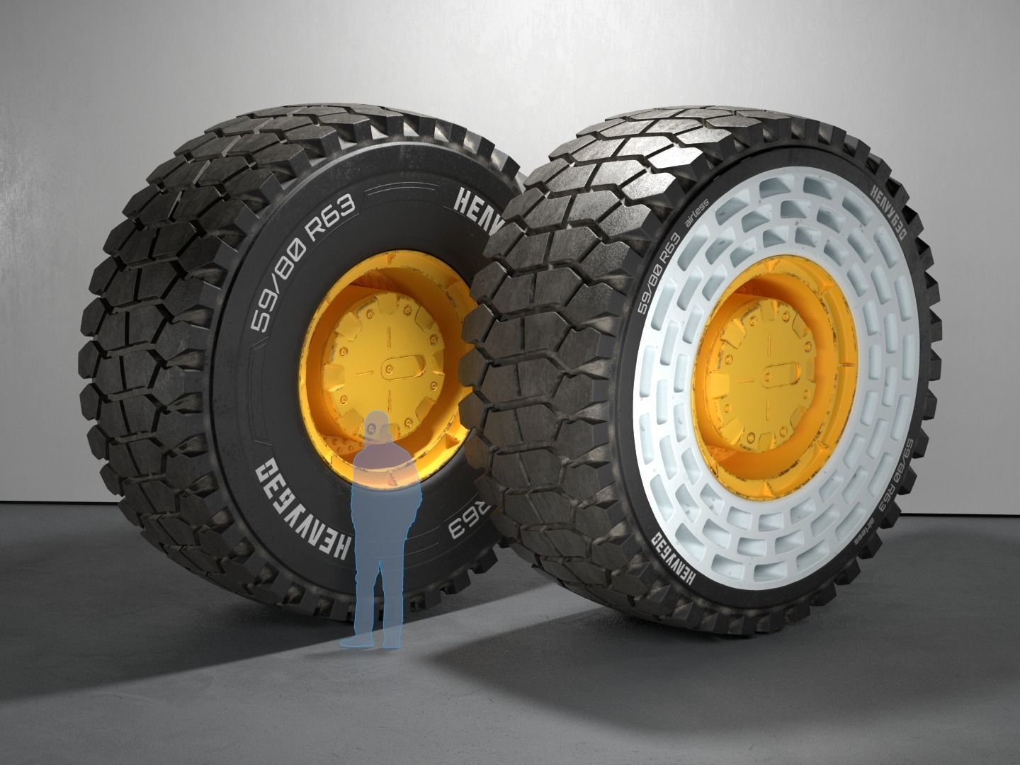 5980R63 High poly tire 3D model 3D model | CGTrader