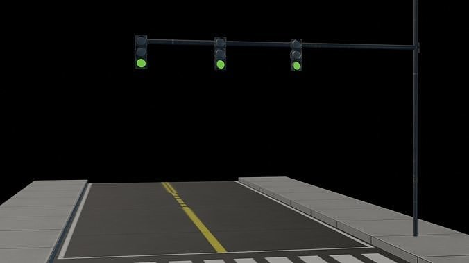 Traffic Lights Animation - Free free VR / AR / low-poly 3D model animated rigged | CGTrader