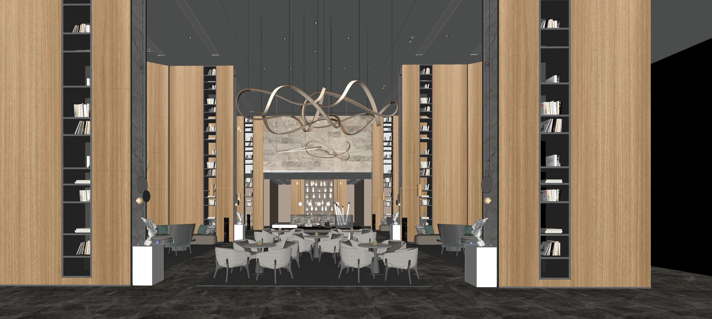 Luxury Hotel Lobby - Pack of 20 SKP files 3D model | CGTrader