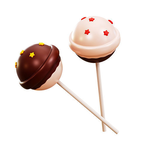 3D model Lollipop Choco VR / AR / low-poly | CGTrader