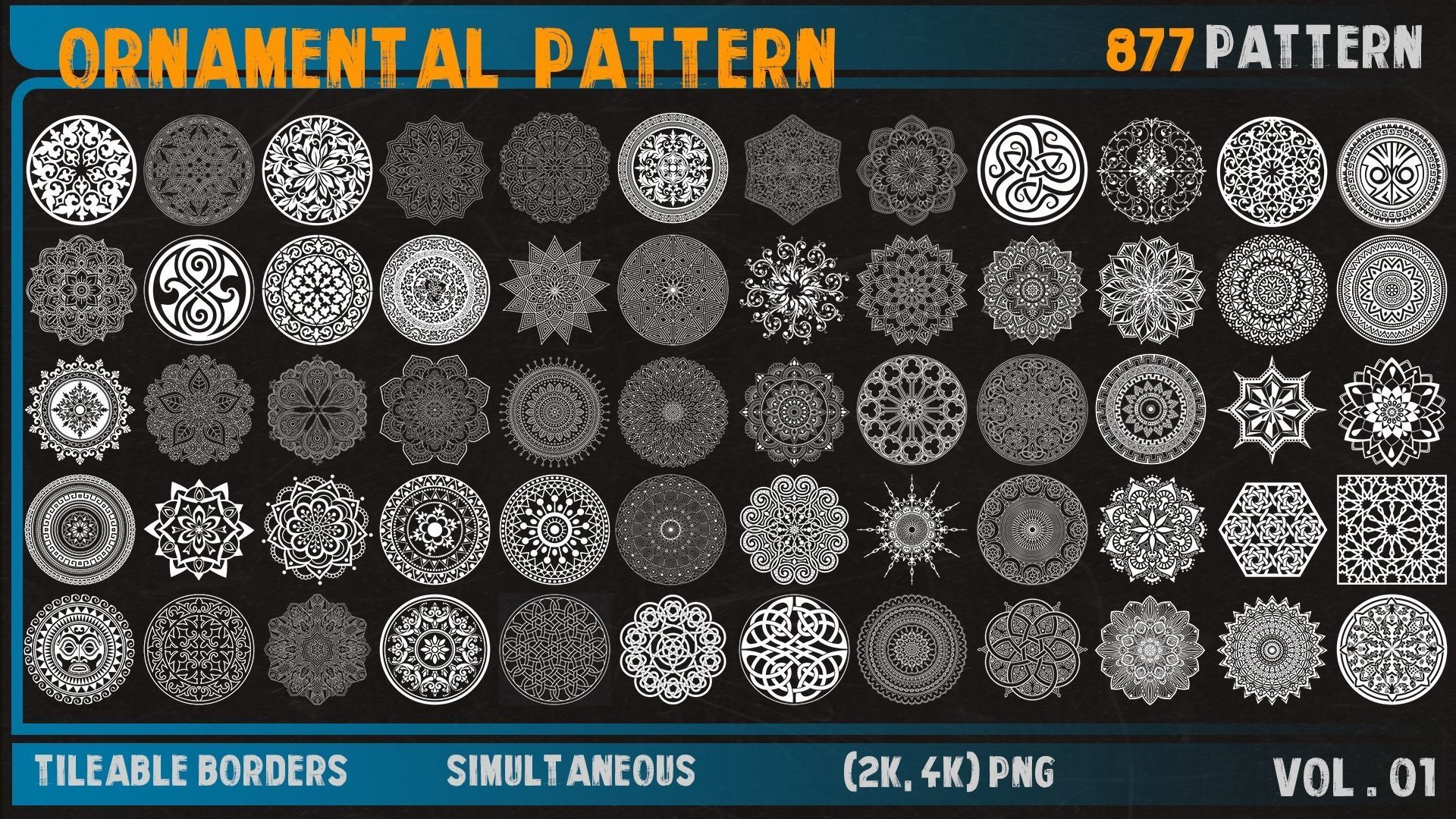 Ornamental pattern vol 01 Texture | CGTrader