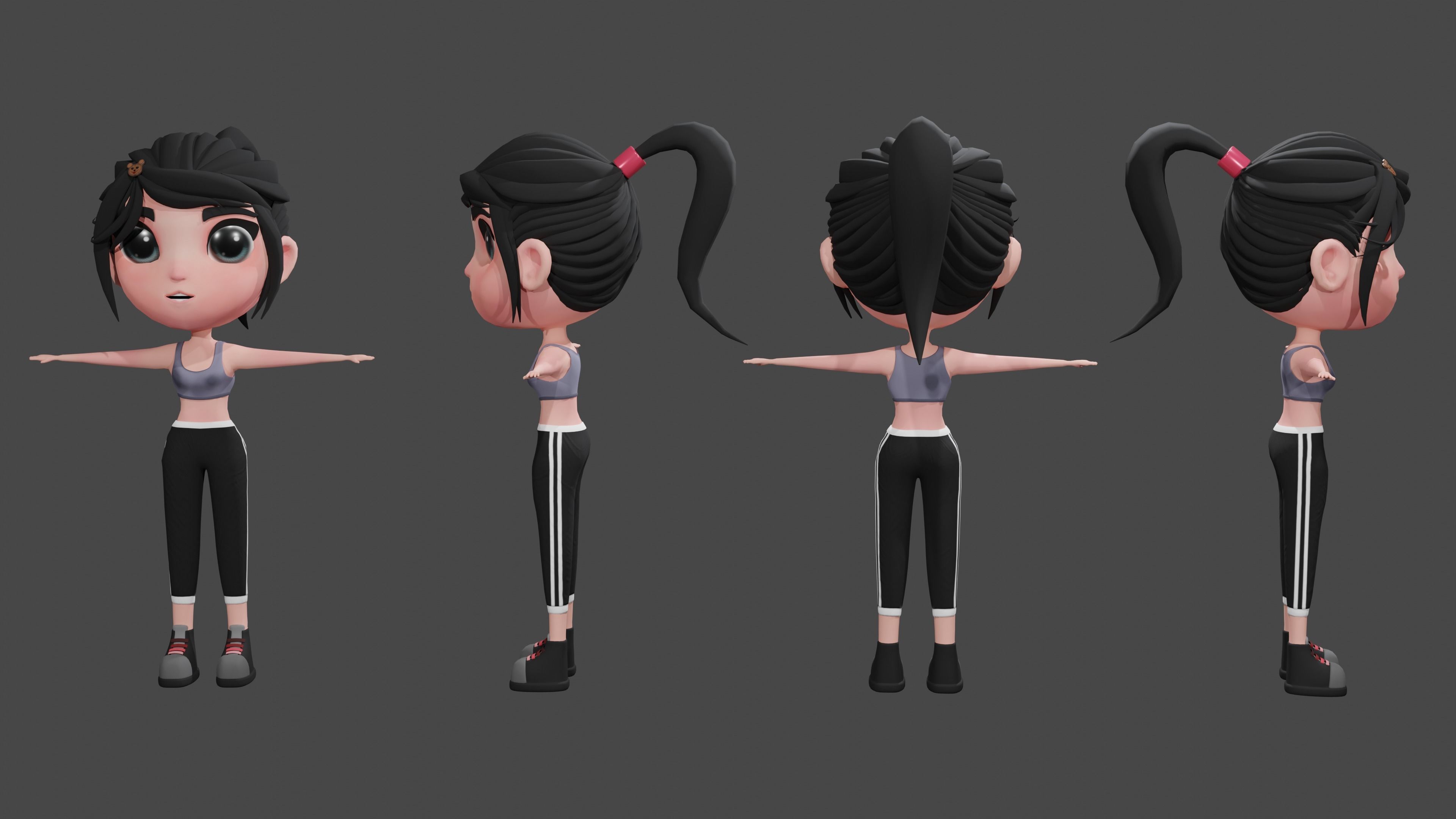 3D model Chibi Character Stylized VR / AR / low-poly | CGTrader