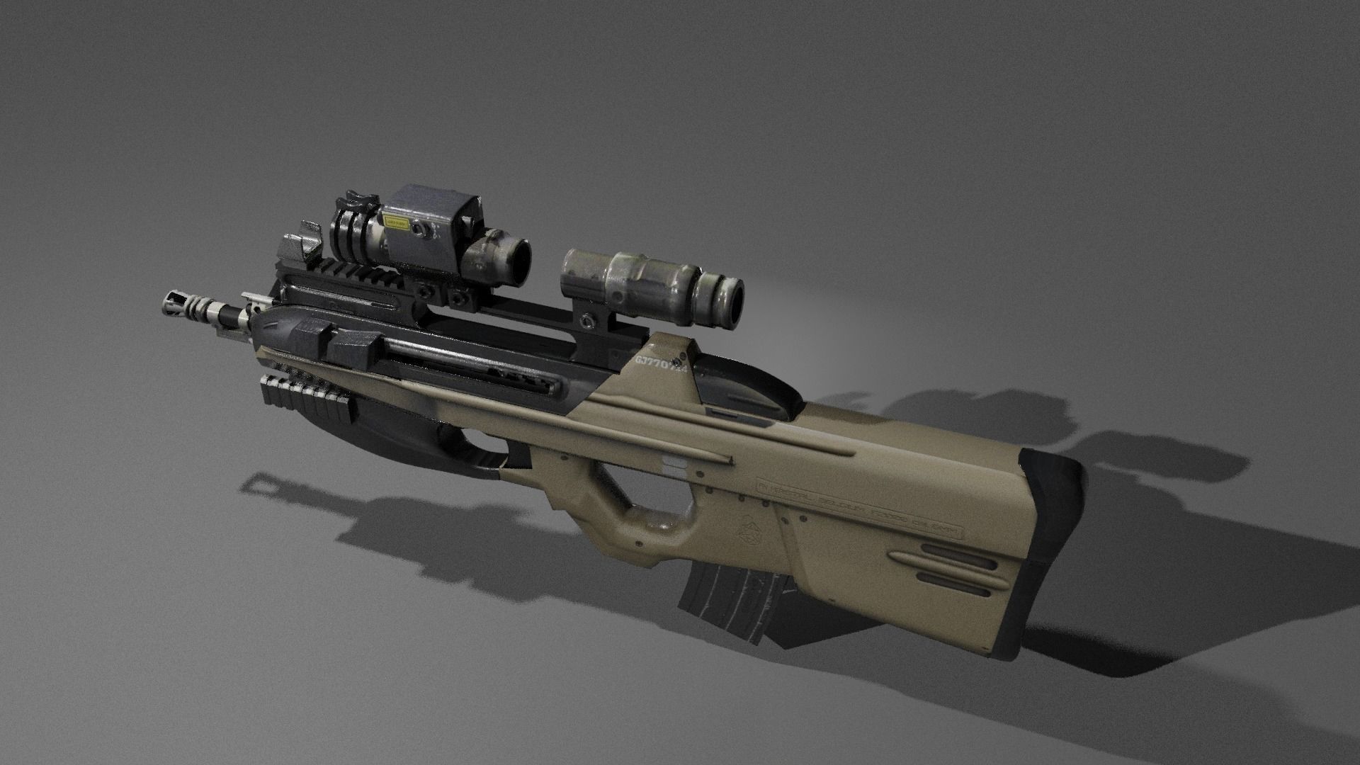 3D model Fn F2000 VR / AR / low-poly | CGTrader