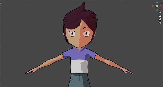 Luz Noceda Cell Shaded Free 3d Model Animated Rigged Cgtrader