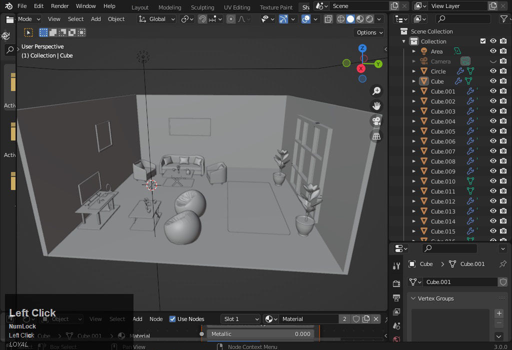 3D luxury Living Room Modeling 3D model | CGTrader